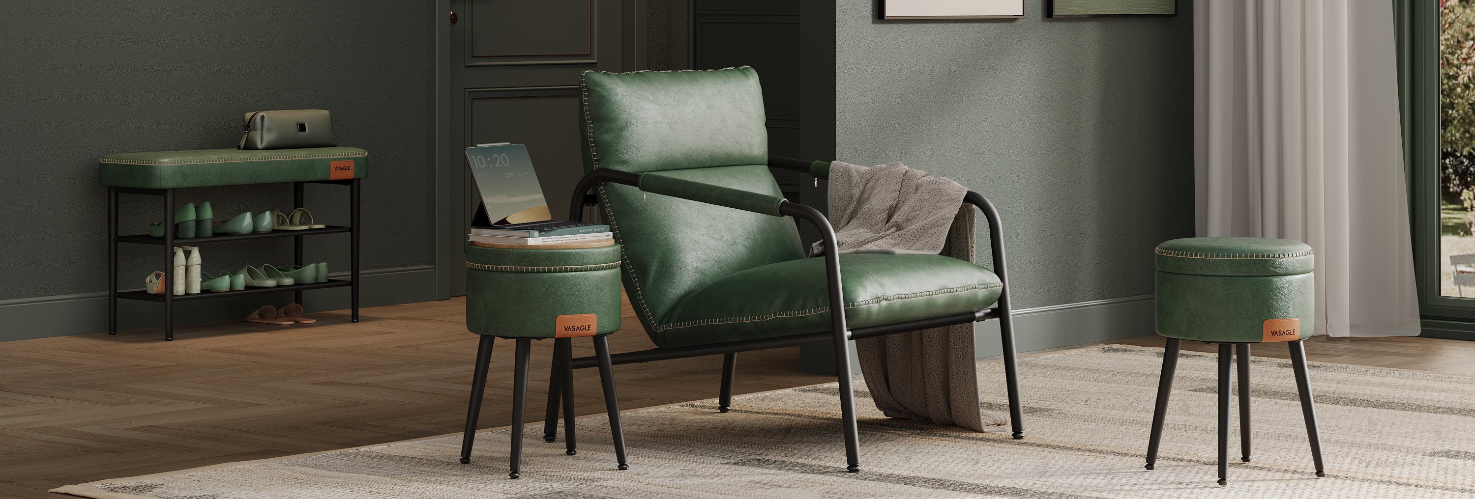 MCM Furniture with Fine Stitching | VASAGLE EKHO Collection