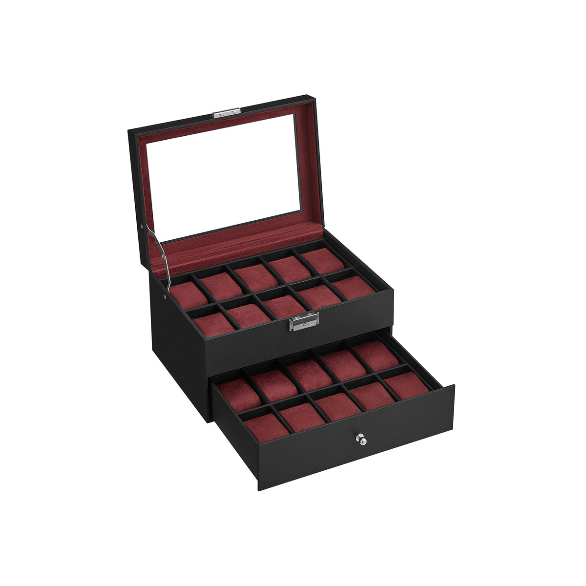 SONGMICS 2-Layer Watch Box with 16 Slots | SONGMICS HOME