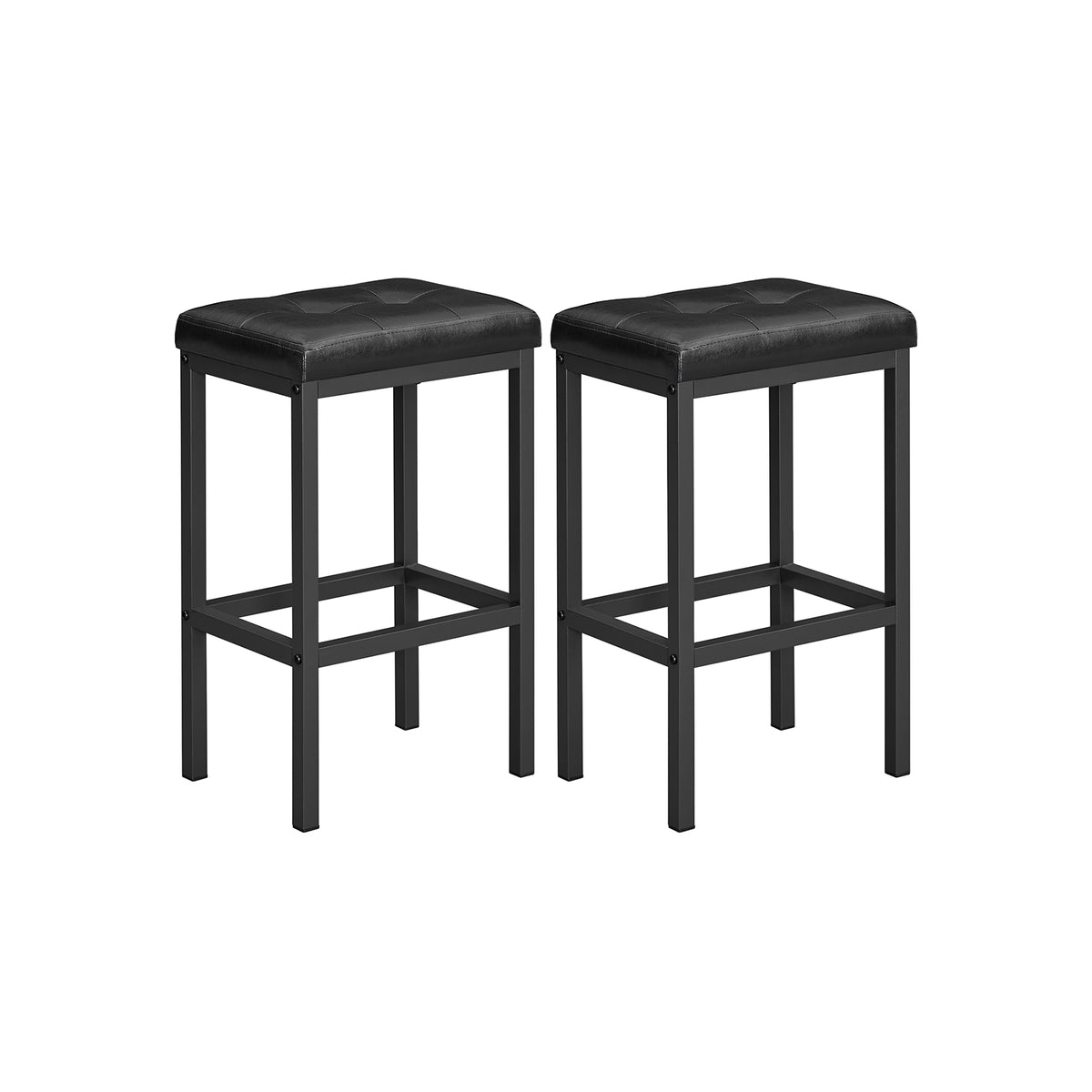 VASAGLE Set of 2 PU Bar Stools | SONGMICS HOME