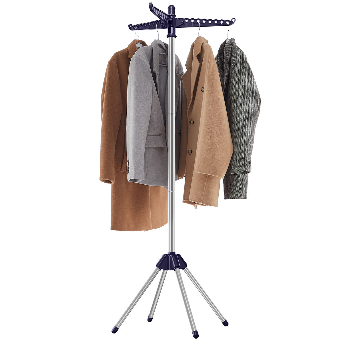 SONGMICS Silver Clothes Drying Rack with Rotary Arms | SONGMICS HOME