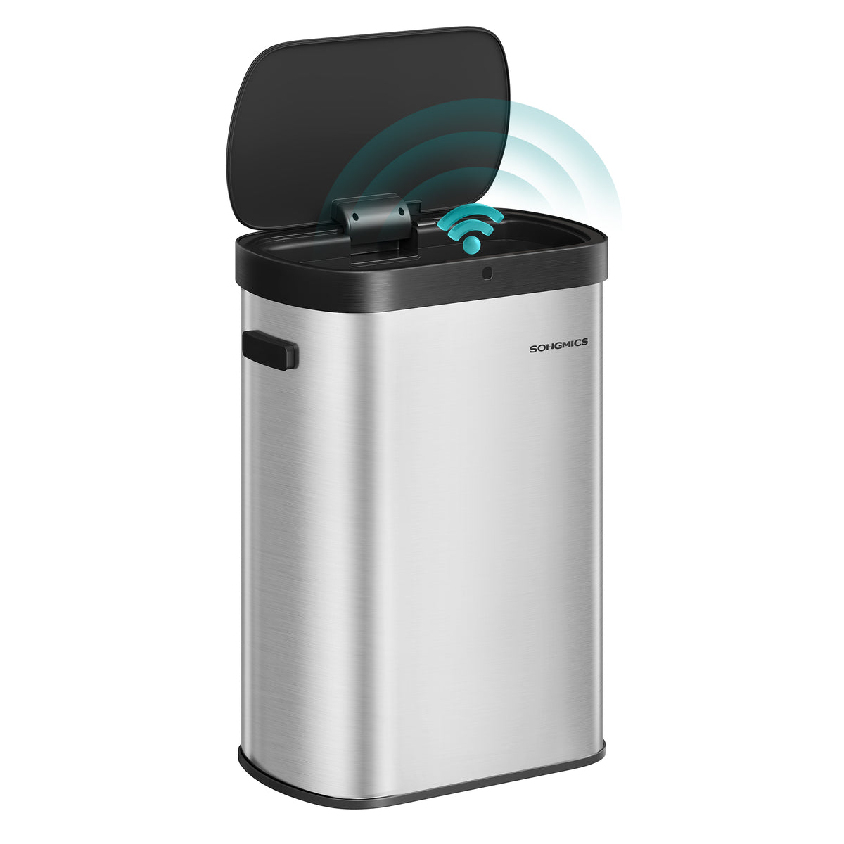 SONGMICS 13-Gallon Motion Sensor Trash Can, 50L Automatic Touchless ...