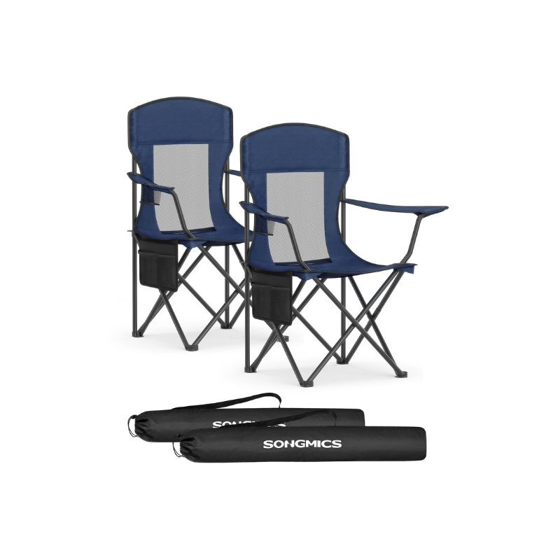 Foldable Camping Chairs Set of 2
