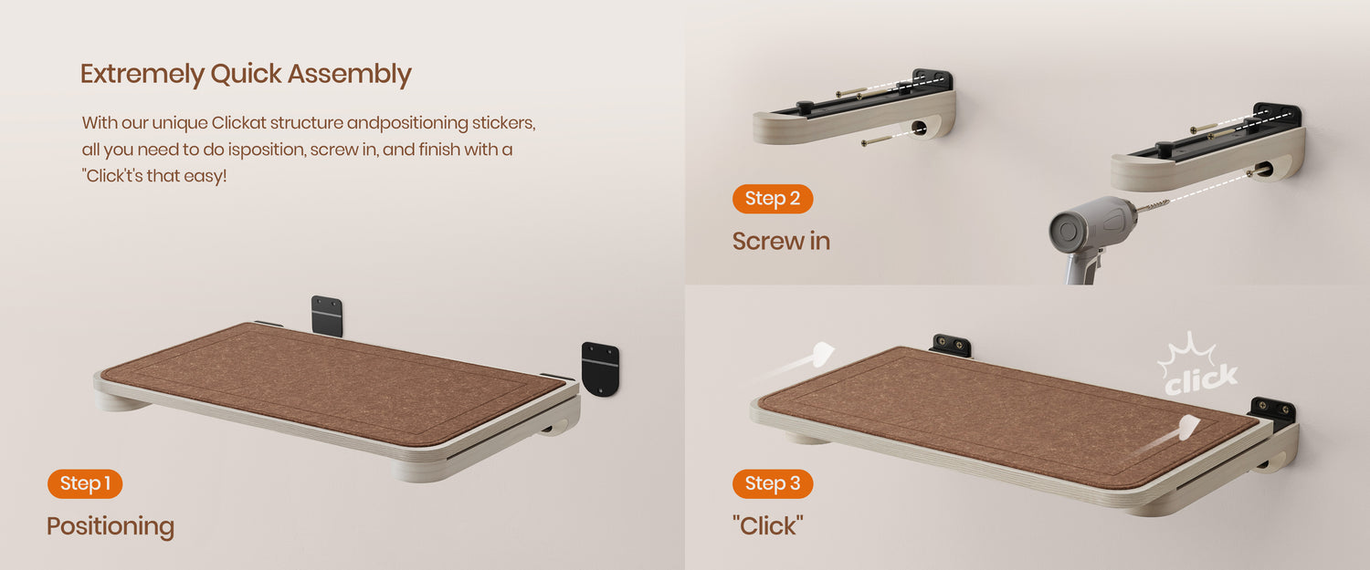 Wall-Mounted Cat Furniture | Clickat by Feandrea